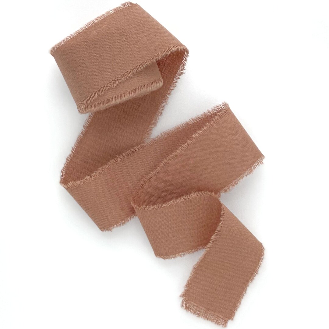Terracotta Artisan Cotton Hand-crafted Ribbon: Hand-torn Scrapbooking ...