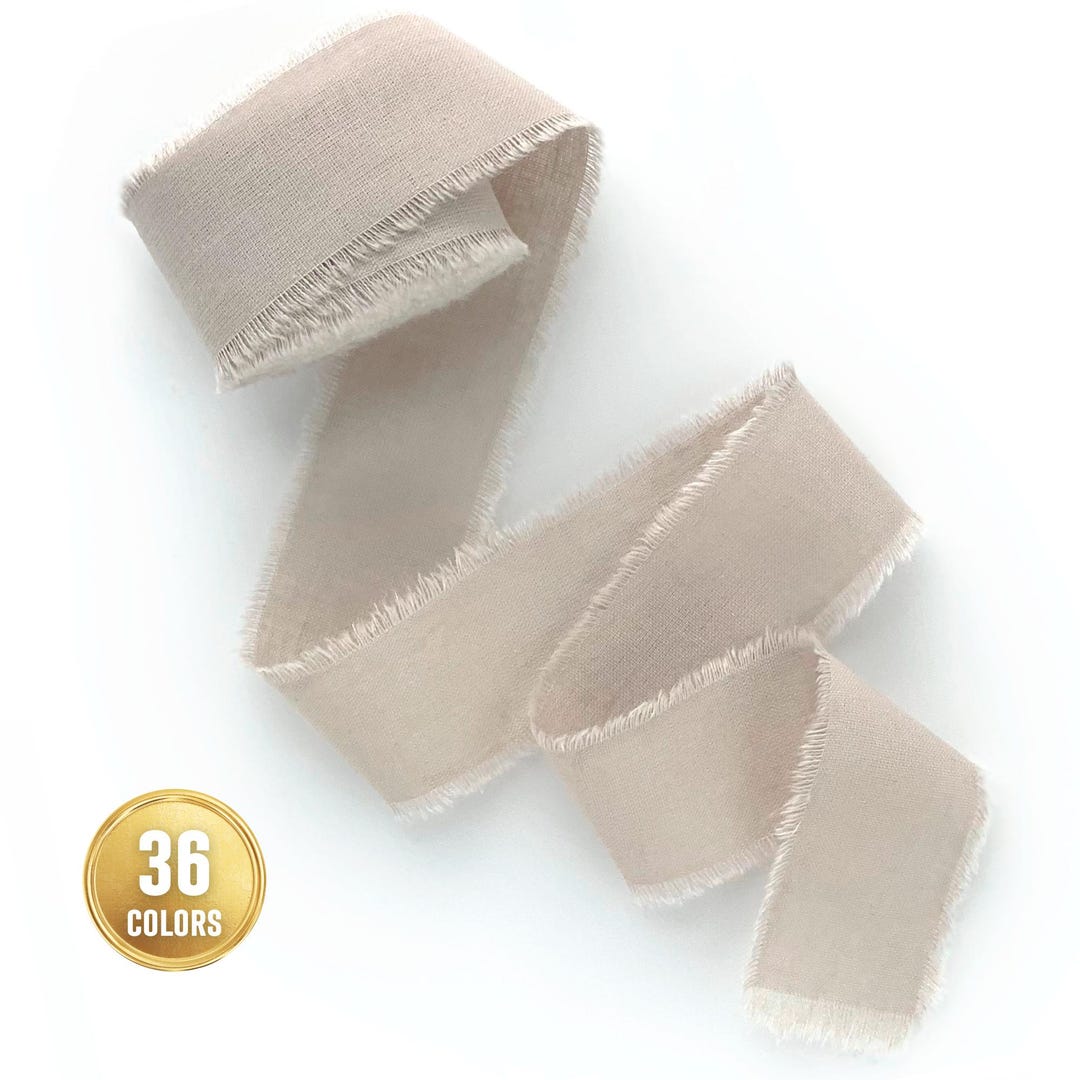 Pebble Neutral Ribbon 1/2" 1" 2" 3" Wedding Invitation Belly Bands ...