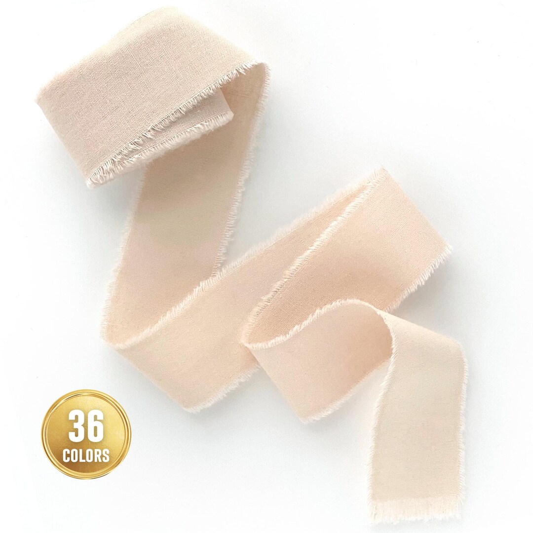 Sand Ribbon 1/2" 1" 2" 3 Frayed Edge for Wedding Invitation Hand Torn ...