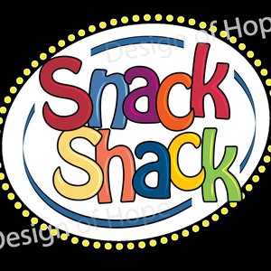 36x30 Snack Shack Printable Sign - Etsy