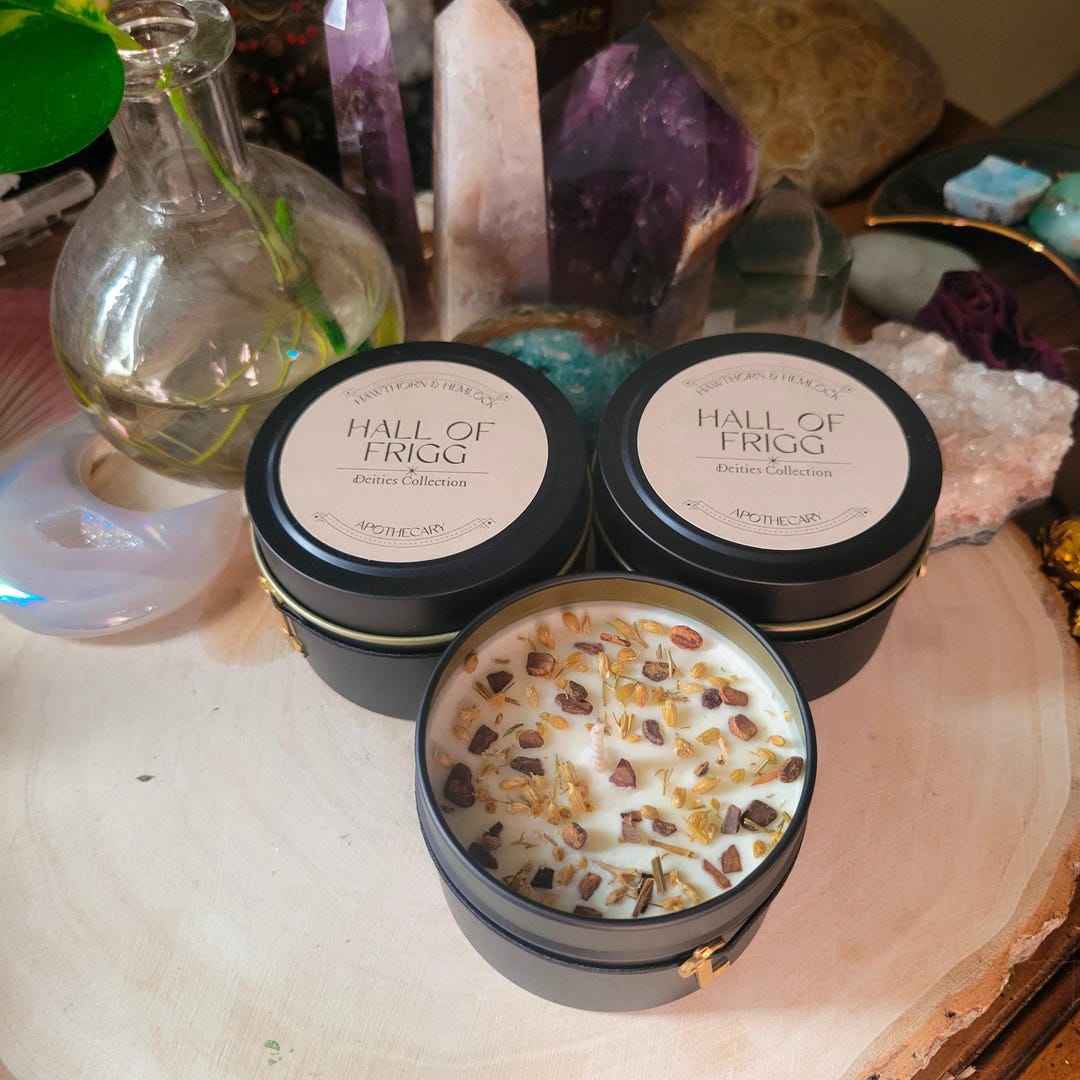 Hall of Frigg Candle Deities Collection Witchcraft Candle Witchcraft ...