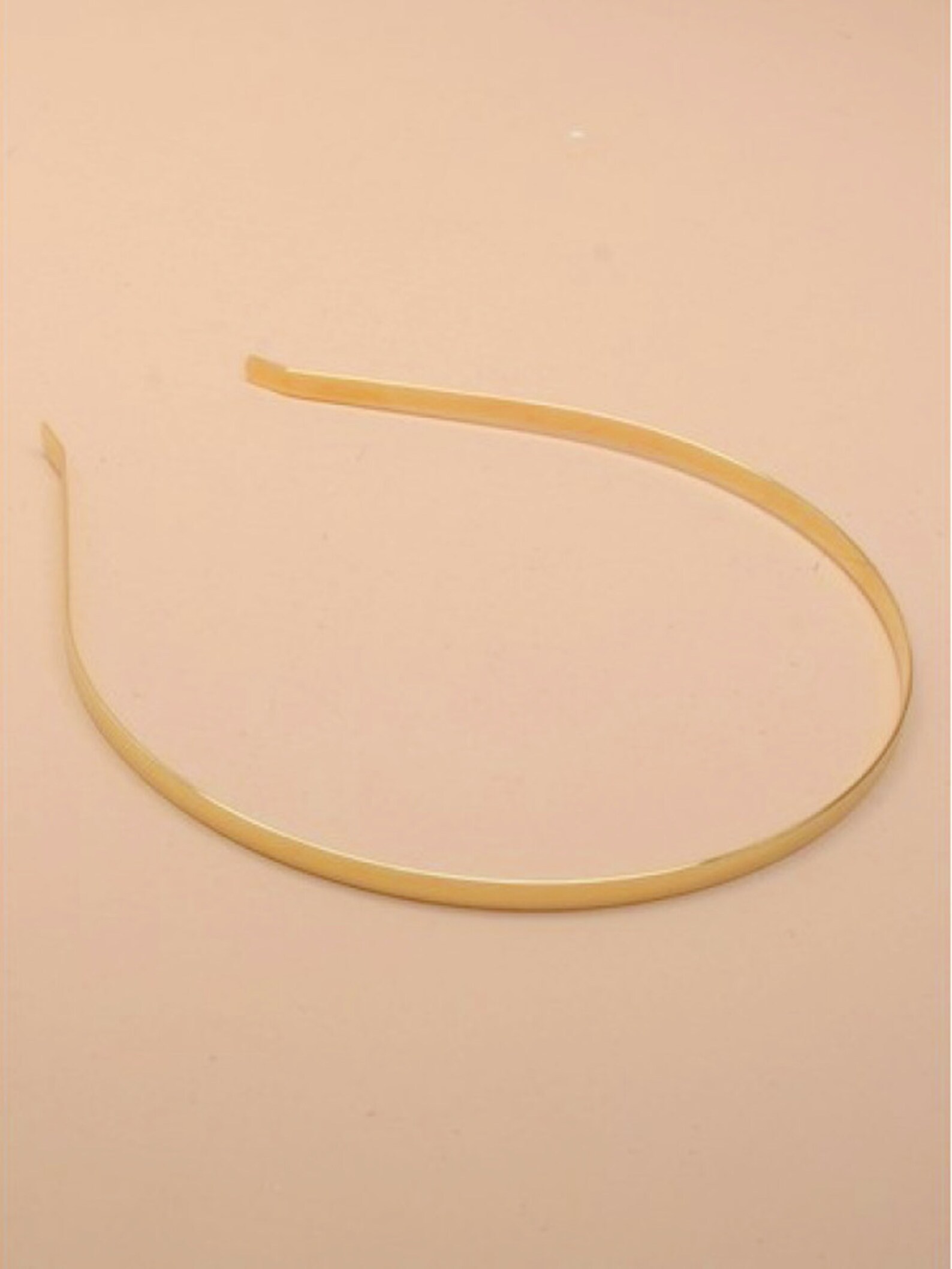 PLAIN GILT HEADBANDS 5mm. Gilt Metal Headband for Your Own - Etsy