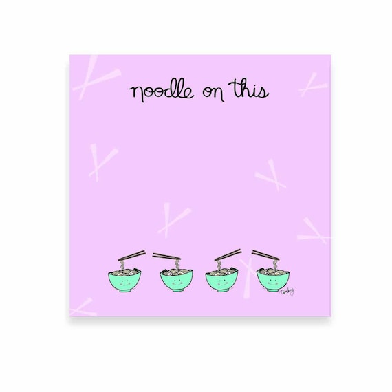 Noodle Sticky Notes Ramen Sticky Notes Food Sticky Notes - Etsy