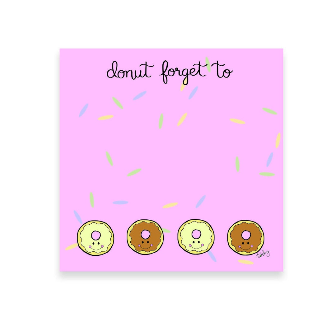 Donut Sticky Notes | Donut Forget to | Foodie Sticky Notes | Donut ...