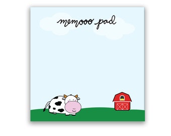 Cow Sticky Notes - Etsy