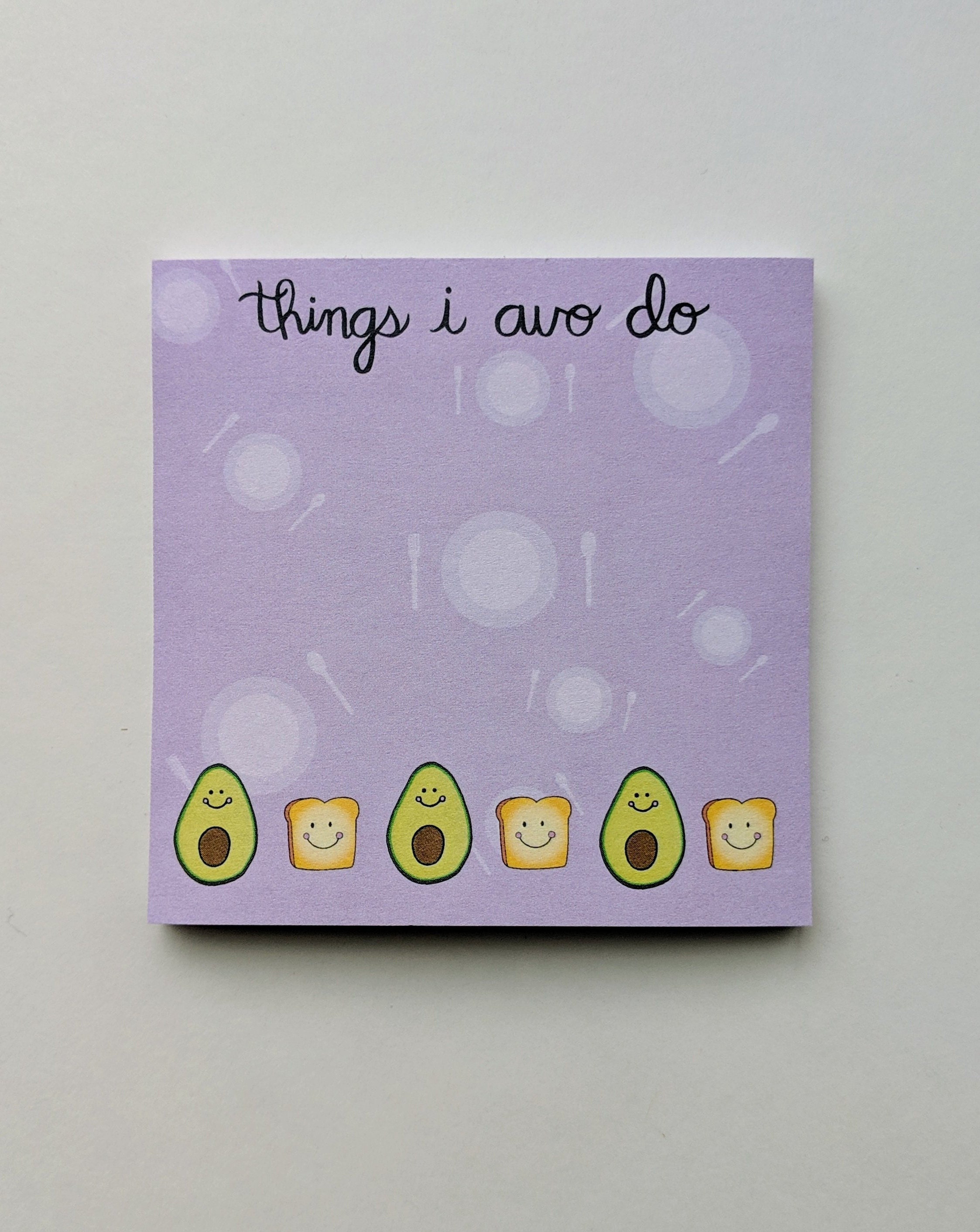 Avocado Sticky Notes | Things I Avo Do | Funny Office Supplies - Etsy