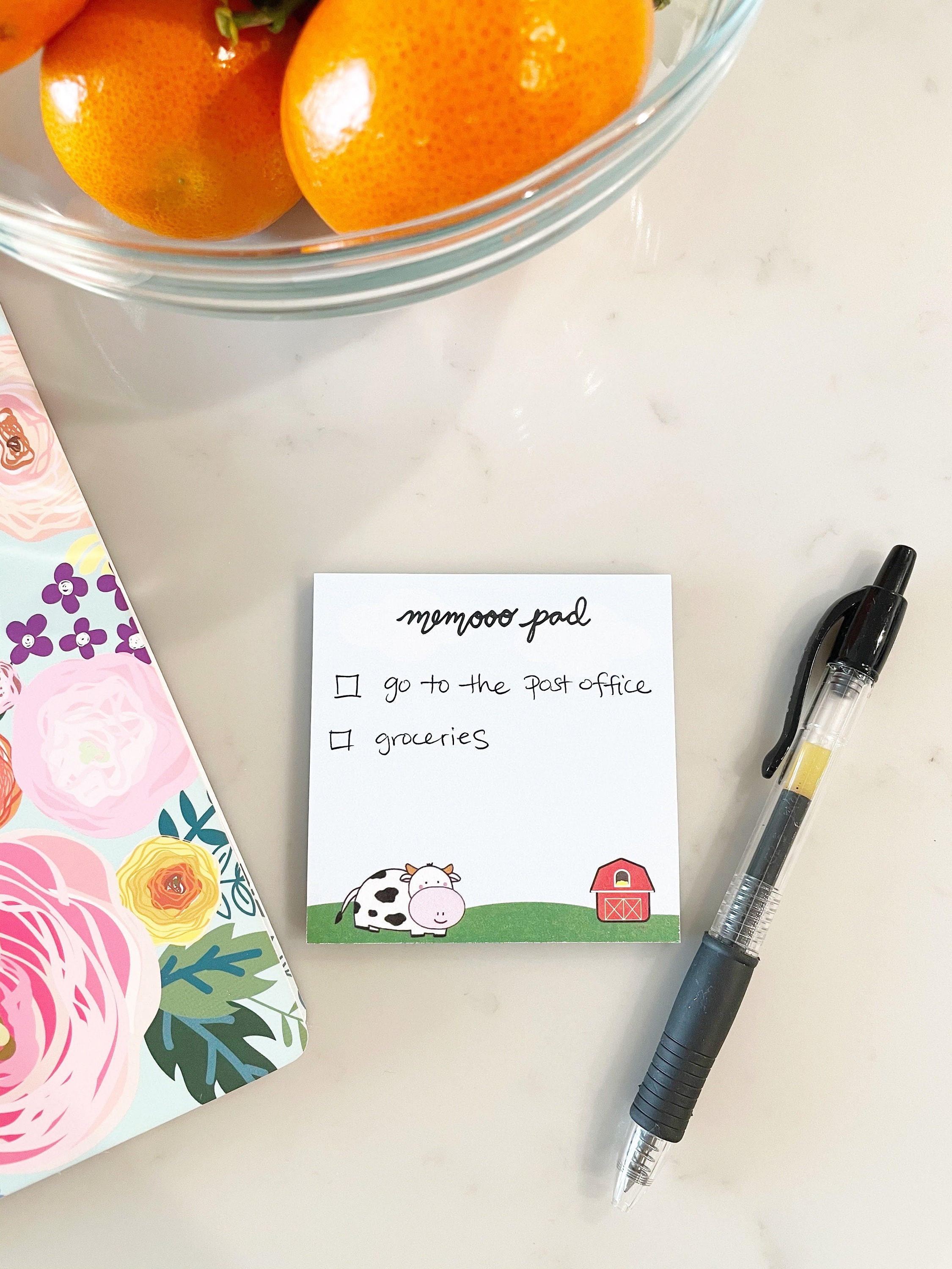Cow Sticky Notes Memooo Pad Farm Sticky Notes Cow Gifts | Etsy