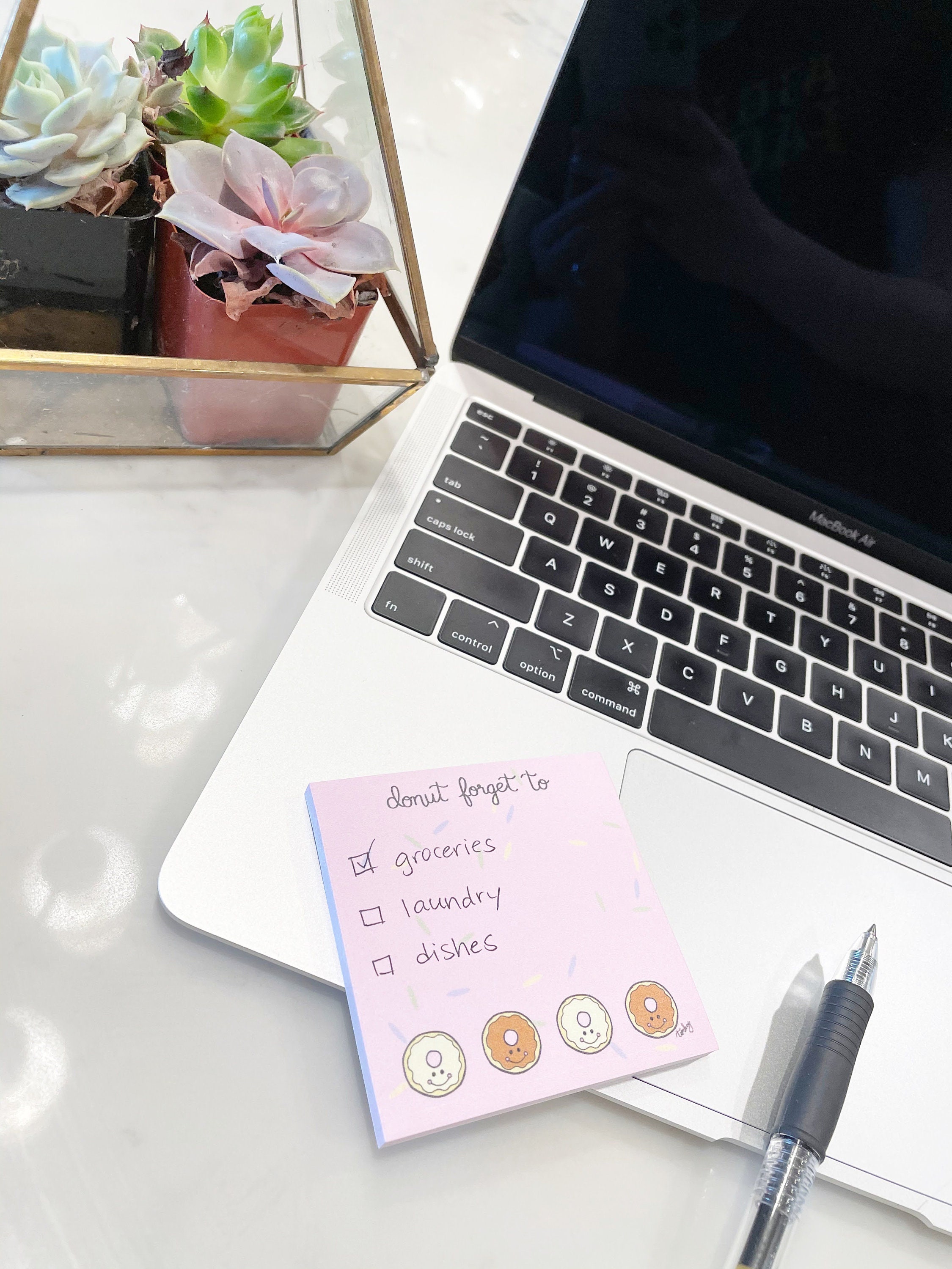 Donut Sticky Notes Donut Forget to Foodie Sticky Notes - Etsy