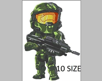 Master Chief Design - Etsy
