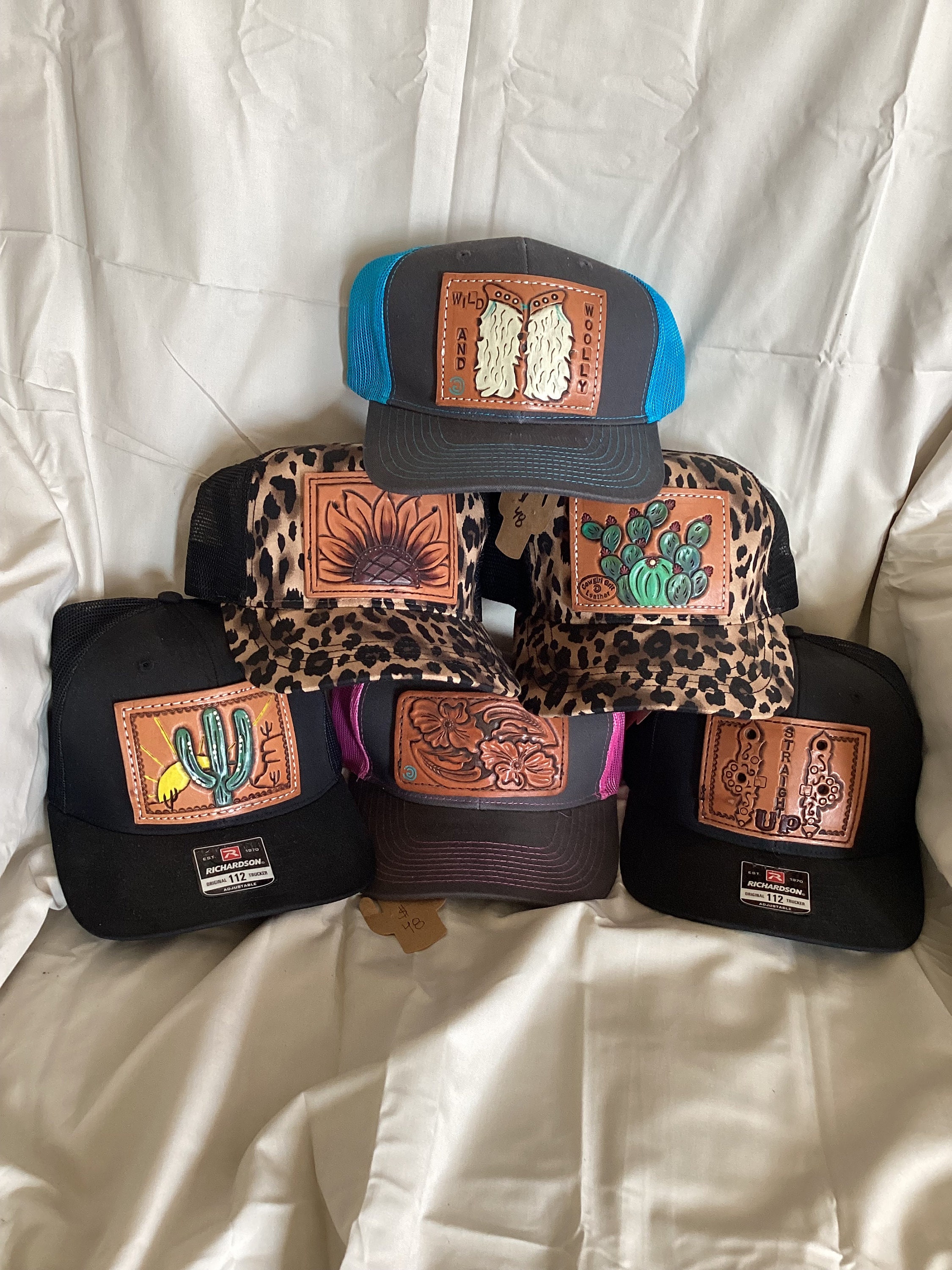 Tooled Patch Hats - Etsy