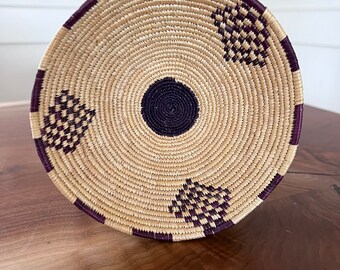 African Rwanda Woven Basket Biko Pink - Etsy