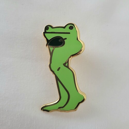 Leg Day Larry Buff Muscle Frog Hard Enamel Pin - Etsy