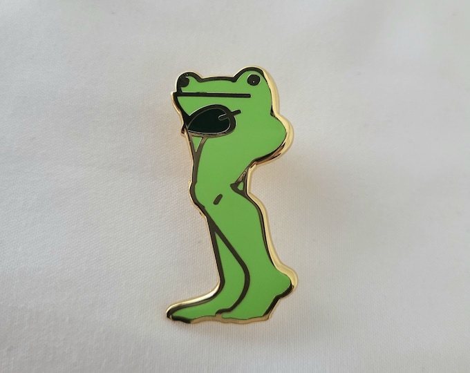 Leg Day Larry Buff Muscle Frog Hard Enamel Pin - Etsy