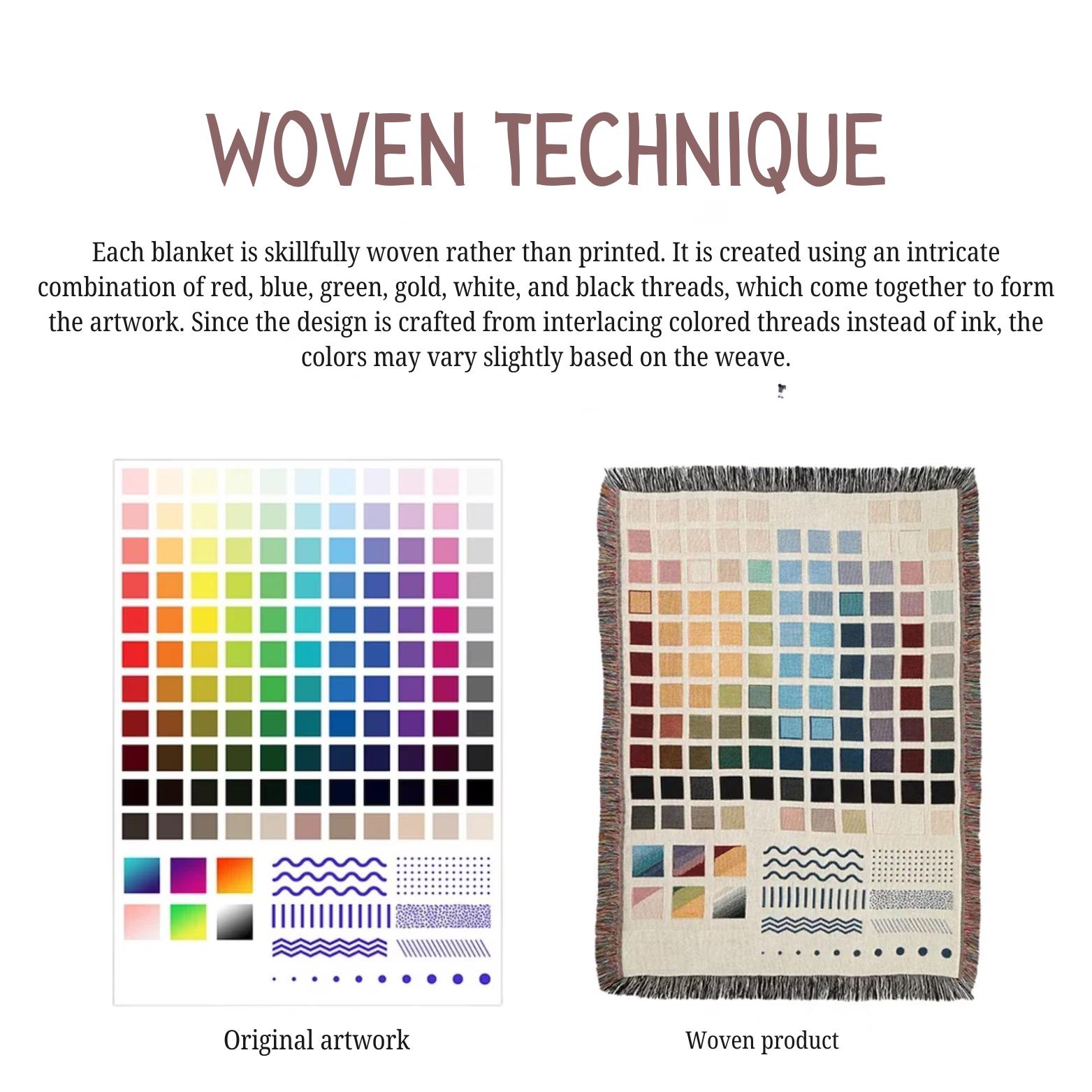Handwritten Notebook Paper Script Woven Blanket | Customizable Note ...