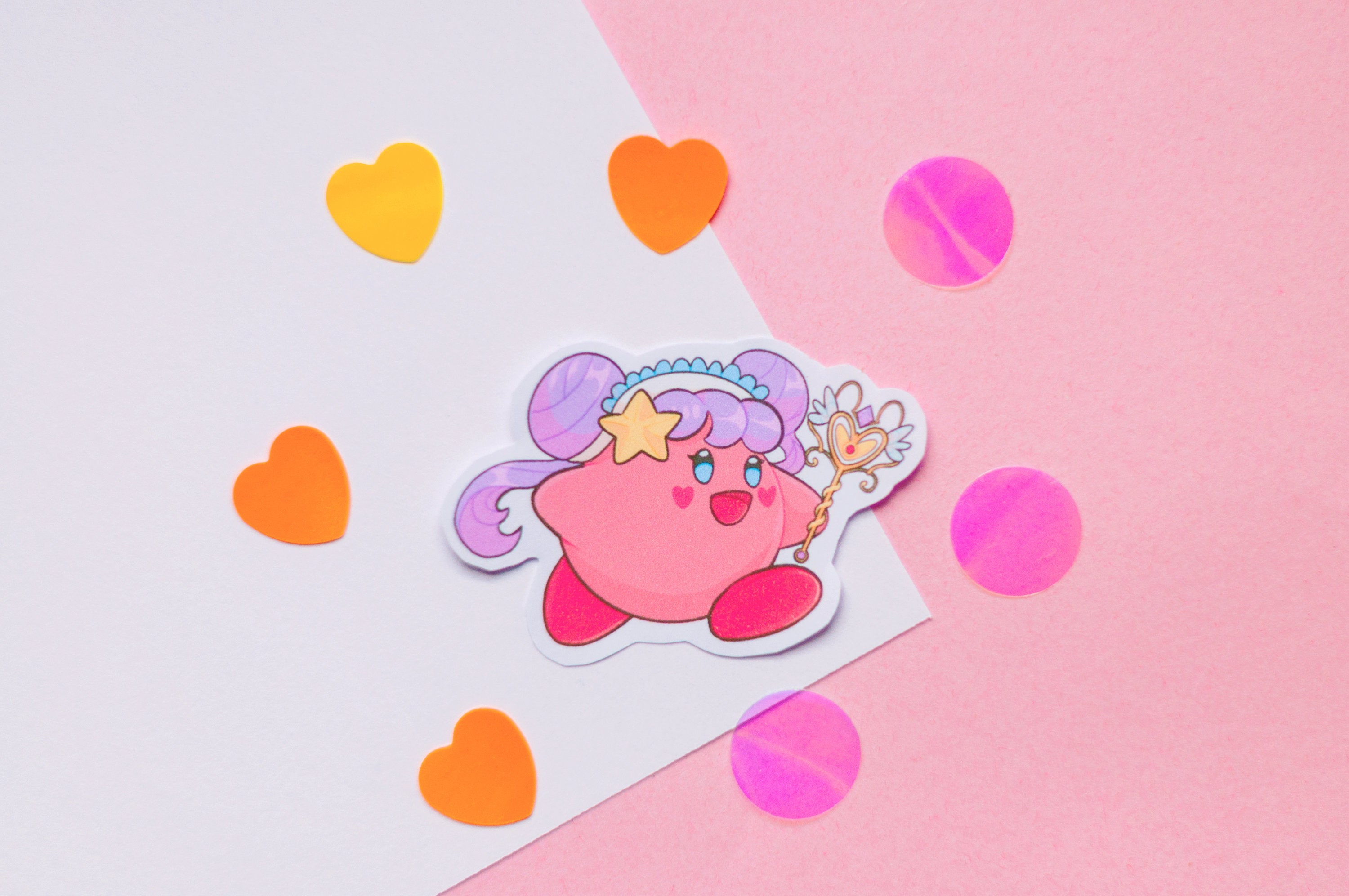 Kirby Stickers Cute Kirby Stickers Kawaii Stickers Super | Etsy