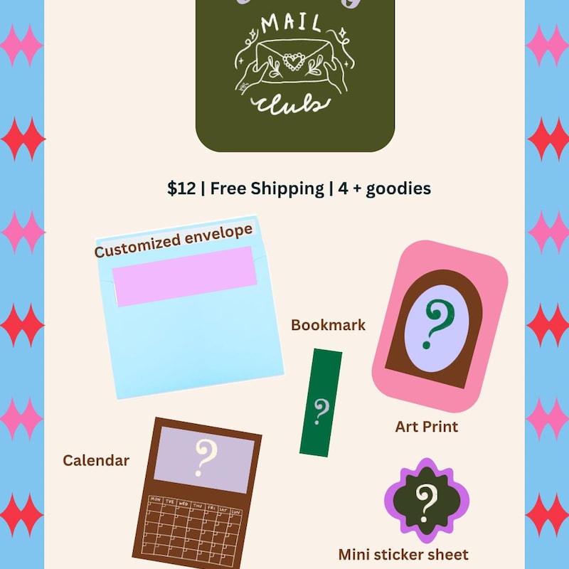 Postcard Mail Club - Etsy
