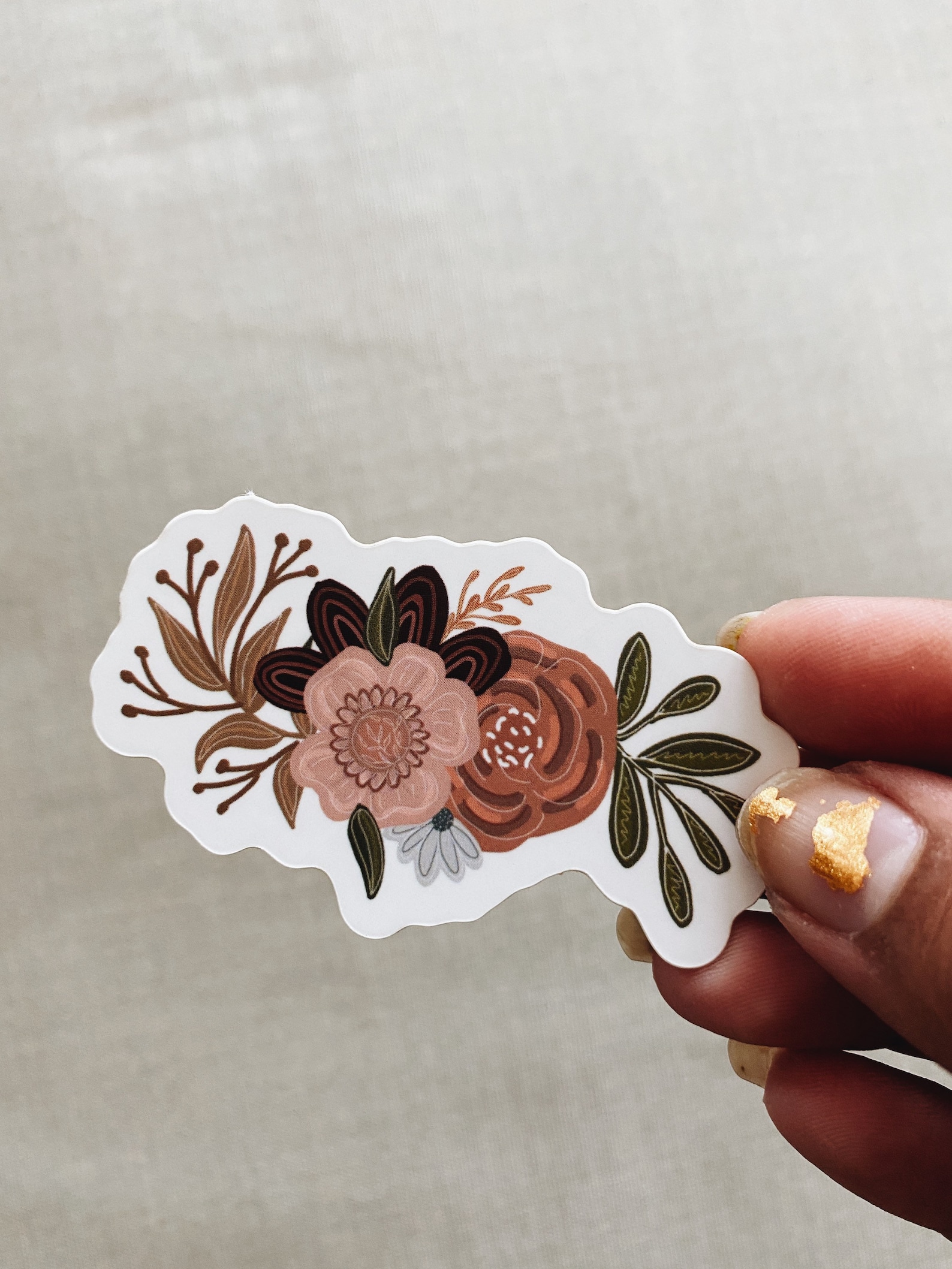 Boho Floral Sticker Cute Decal Waterproof Sticker Bottle | Etsy