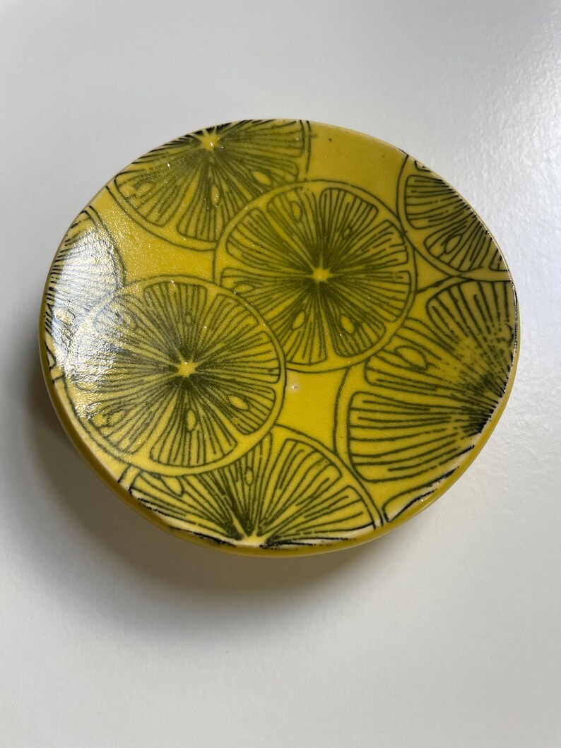 Lemon Trinket Dish - Etsy