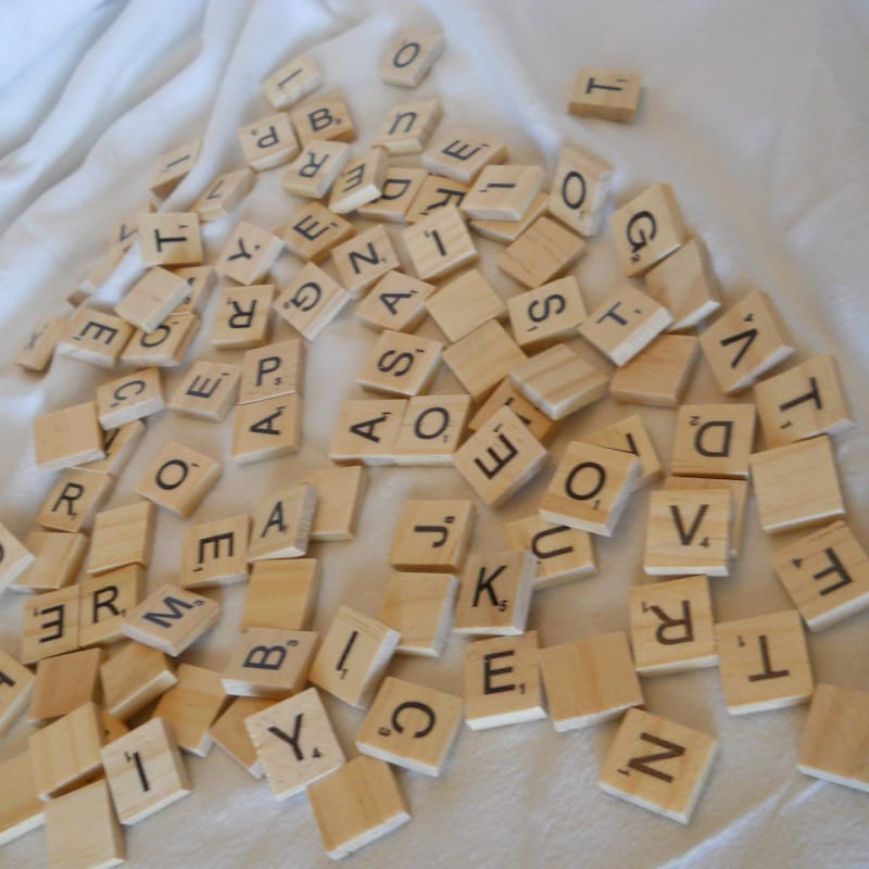 Black Scrabble Tiles - Etsy