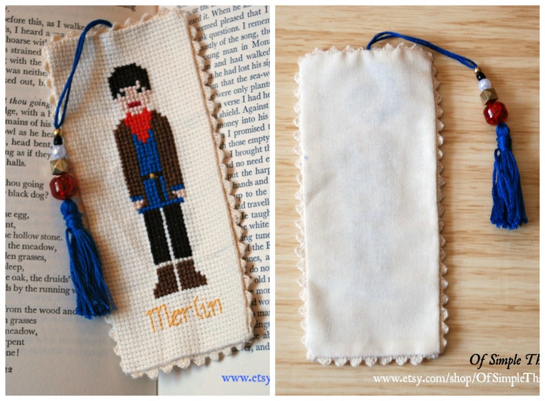Bookmarks Merlin BBC Characters Cross Stitch Merlin, Arthur, Morgana ...