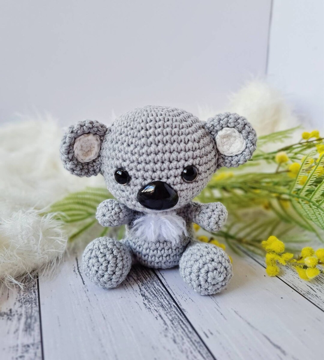Kayla or Kyle the Koala Handmade Amigurumi Stuffed Toy Koala MADE TO ...