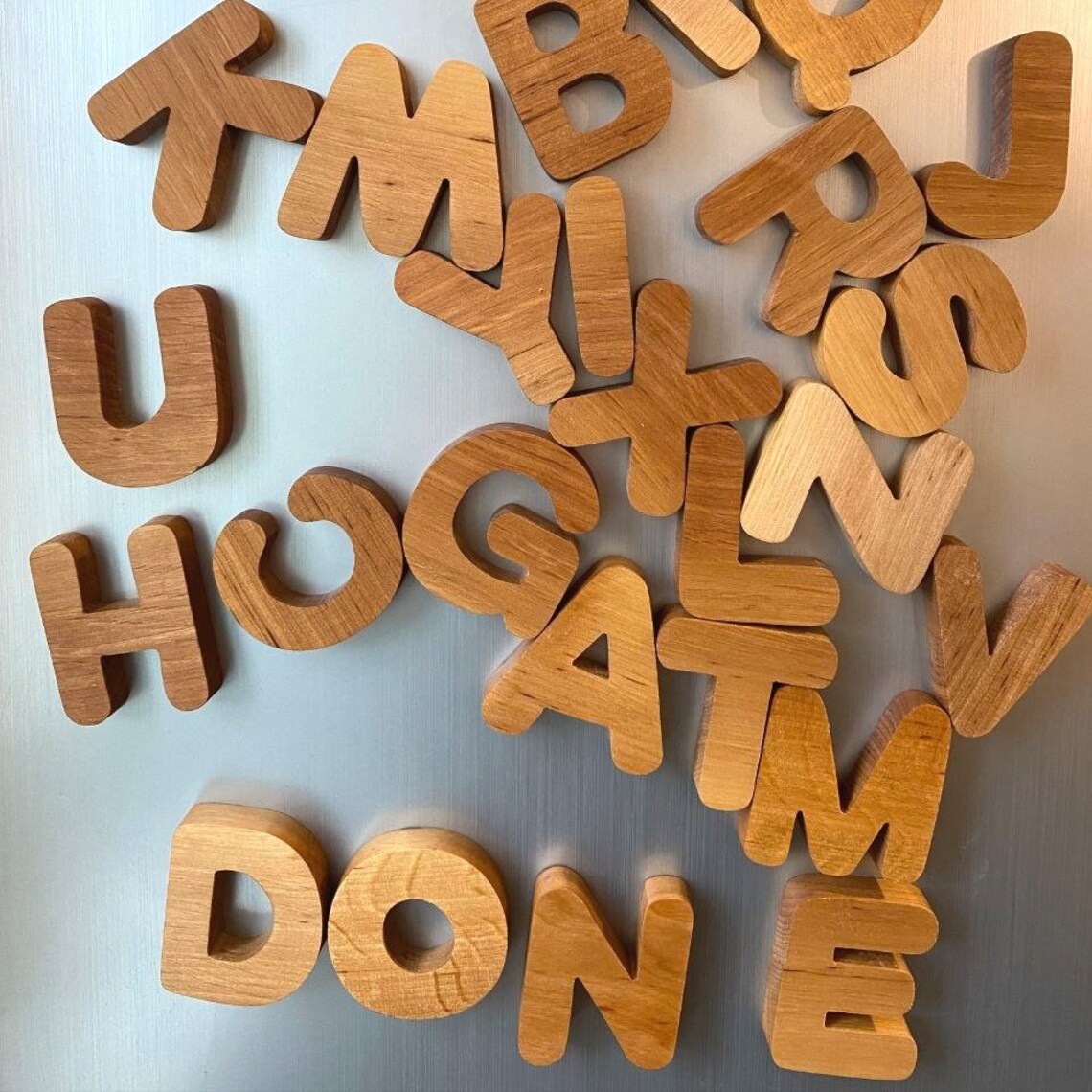 Wooden Learn Letters Numbers / Fridge Magnets / Montessori - Etsy