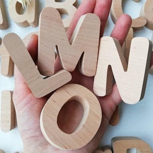 Wooden Magnetic Alphabet Montessori Alphabet Letter Abc Home Learning ...