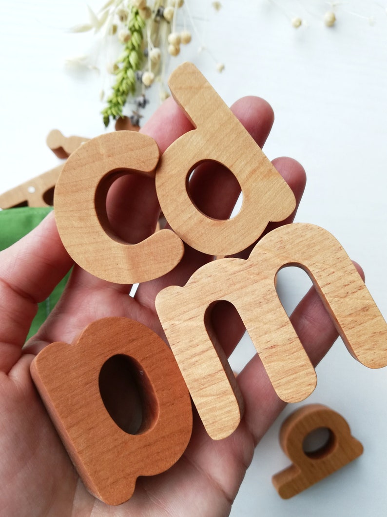 Magnets Lowercase Wooden Letters English Alphabet Abc - Etsy