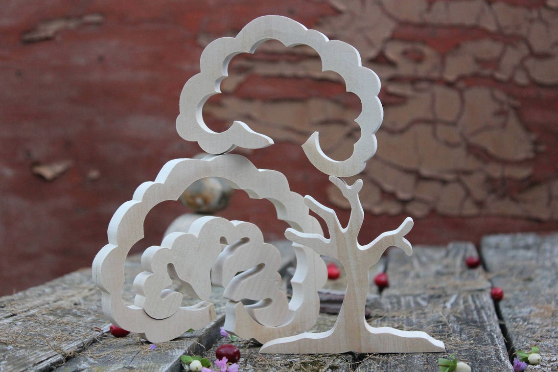 Wooden Tree Puzzle Wooden Puzzle Waldorf Wooden Toy Kids | Etsy