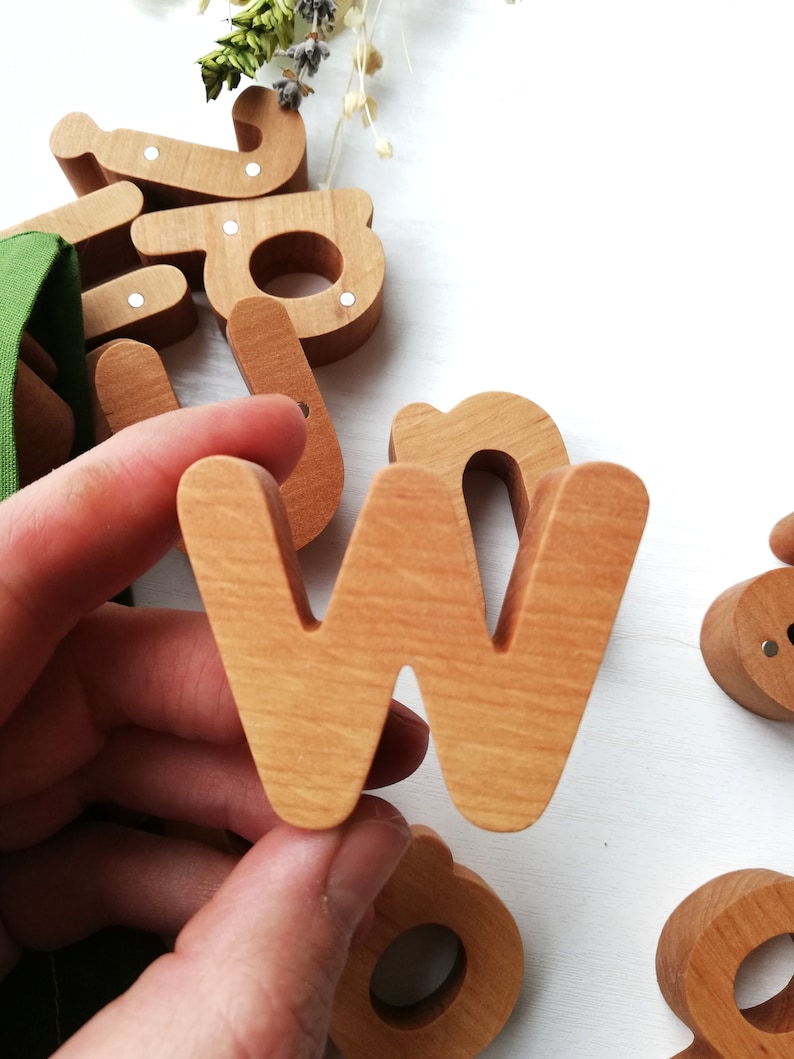 Magnets Lowercase Wooden Letters, English Alphabet, Abc Magnets ...
