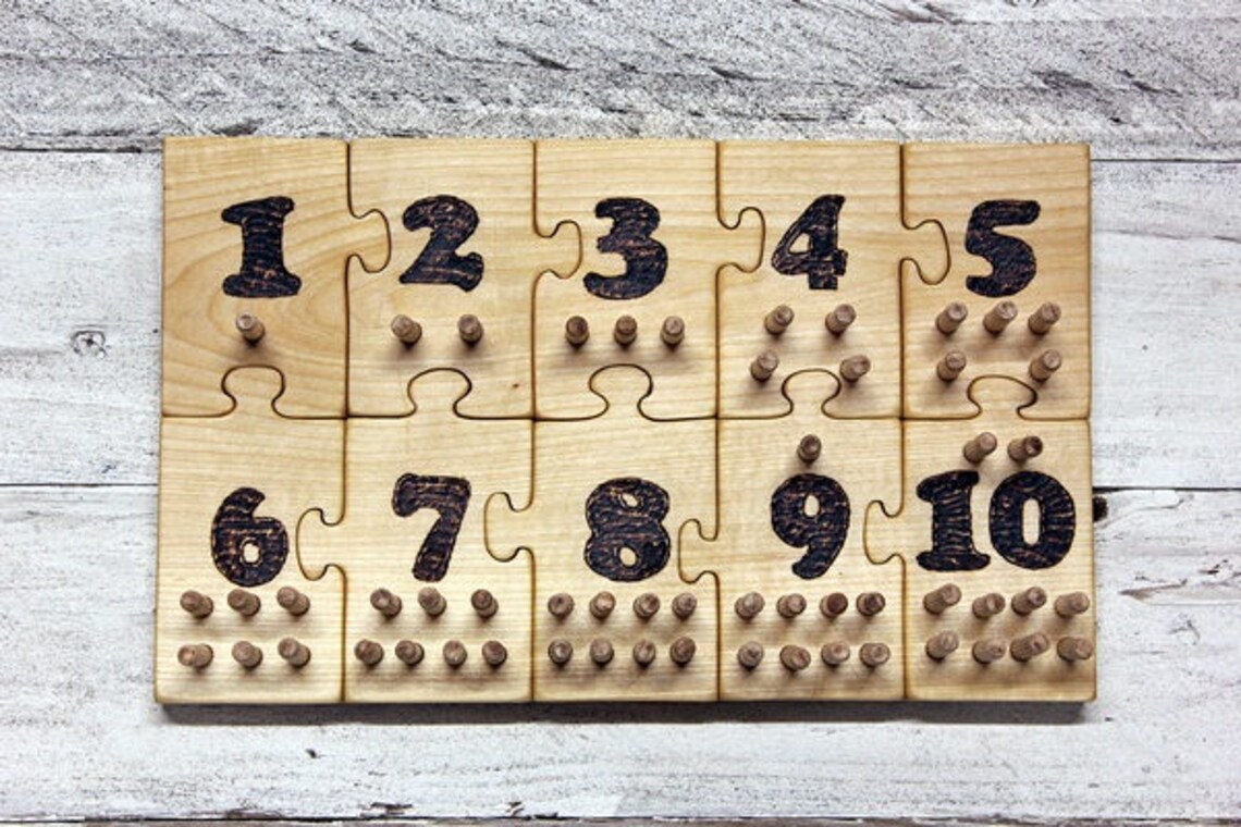 Ten Board Number counting Toddler number Early learning | Etsy