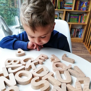 Wooden Magnetic Alphabet Montessori Alphabet Letter Abc Home Learning ...