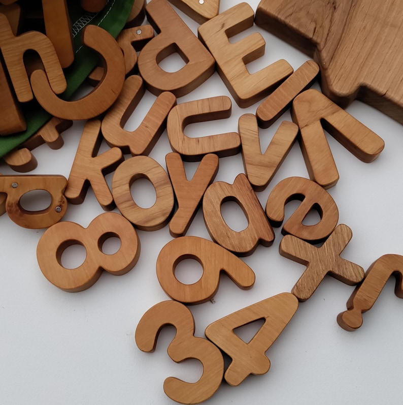Wooden English Alphabet Letters Set | Montessori Learning Toys ...