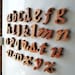 Wood Alphabet for Kids Cursive Montessori Magnets Wooden - Etsy