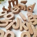 Lowercase Letters Wood, Solid Wood Letters, Homeschool, English ...