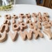 Lowercase Letters Wood, Solid Wood Letters, Homeschool, English ...