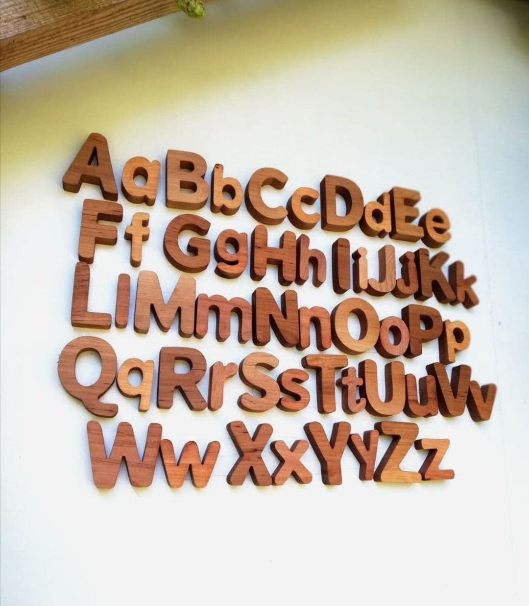 Wooden Upper and Lower Letters, Magnets Lowercase Letters Magnetic ...