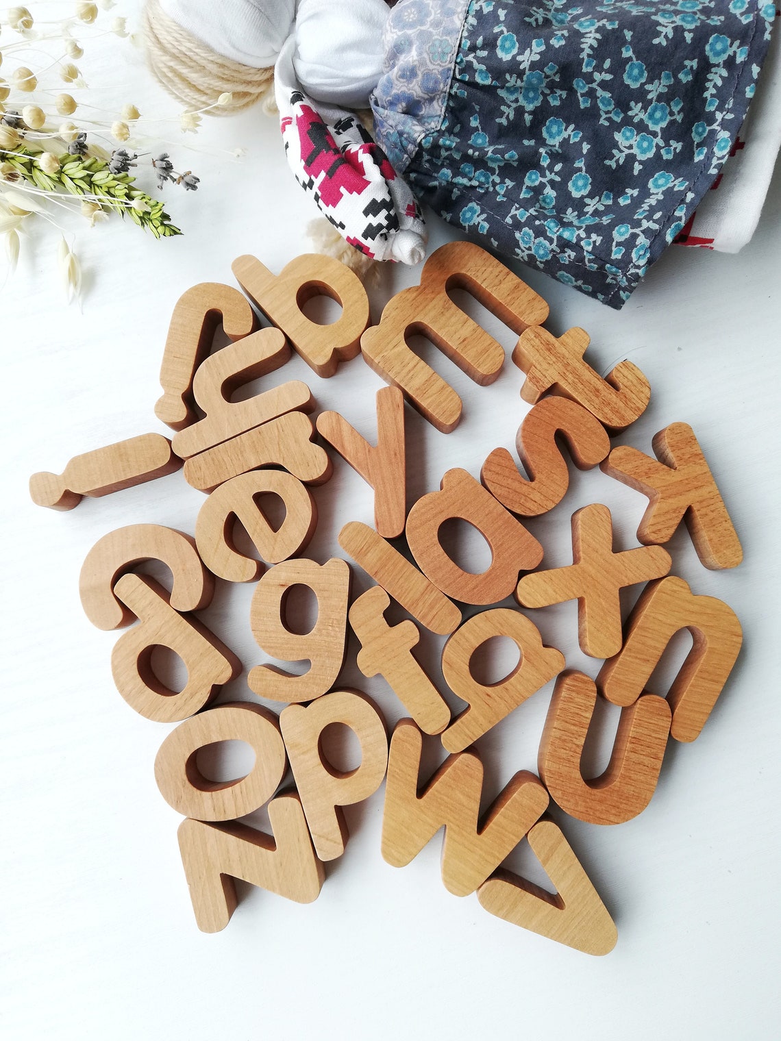 Magnets Lowercase Wooden Letters, English Alphabet, Abc Magnets ...