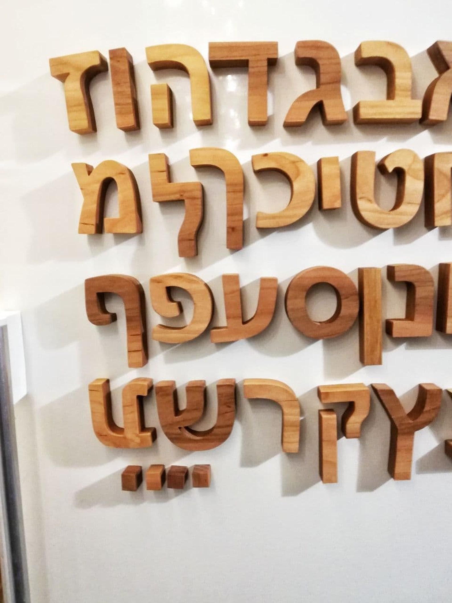 Complete Hebrew Alphabet Hebrew Letters Set Wooden Hebrew - Etsy