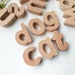Lowercase Letters Wood, Solid Wood Letters, Homeschool, English ...