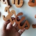 Wood Alphabet for Kids Cursive Montessori Magnets Wooden - Etsy