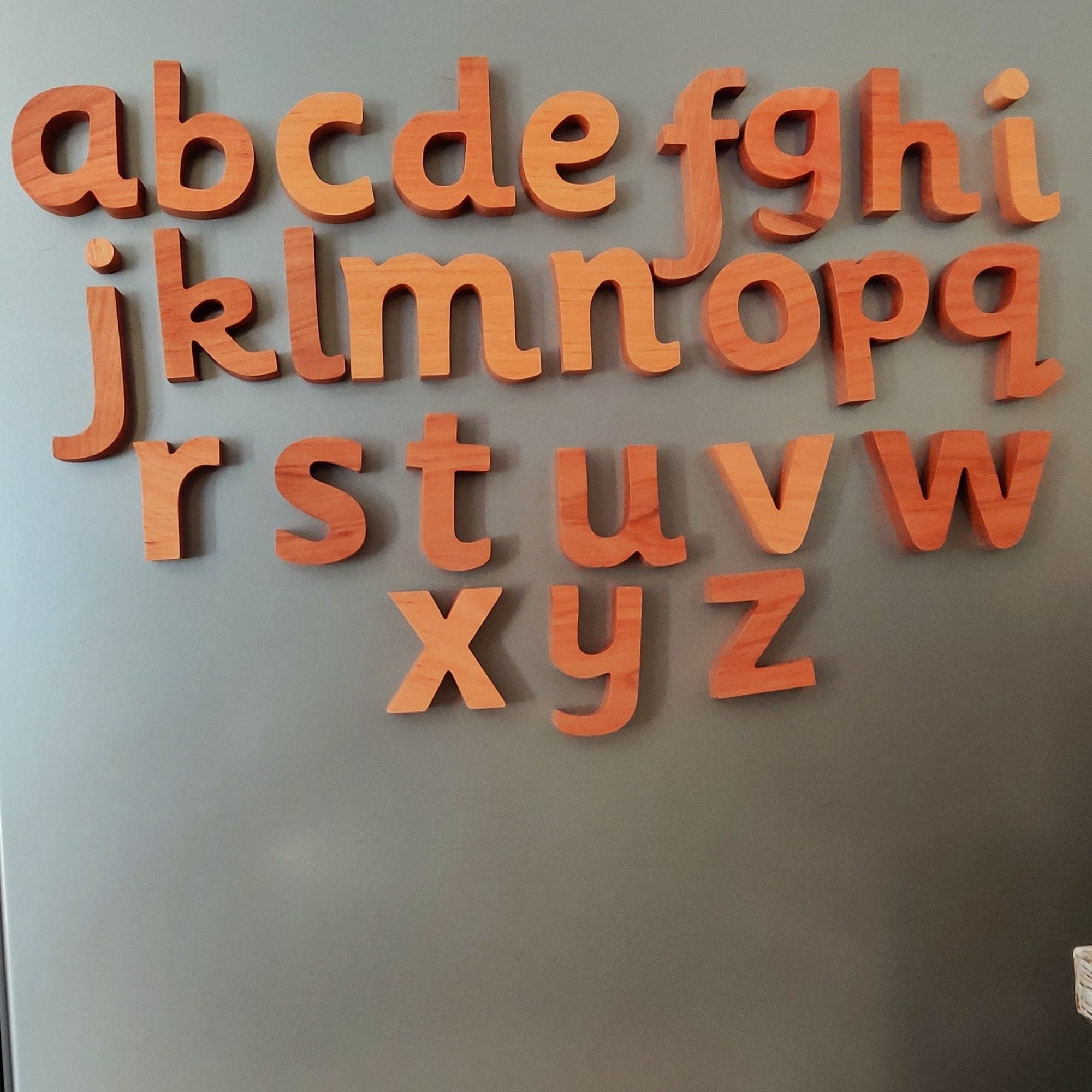 Magnets Lowercase Letters Montessori Alphabet Lowercase ABC - Etsy