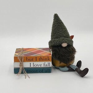 Fall Book Stack for Home Decor, Mini Book Bundle, Faux Books, Tiered ...