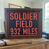 Personalized Soldier Field Distance Wood Sign, Chicago Decor, Bears ...