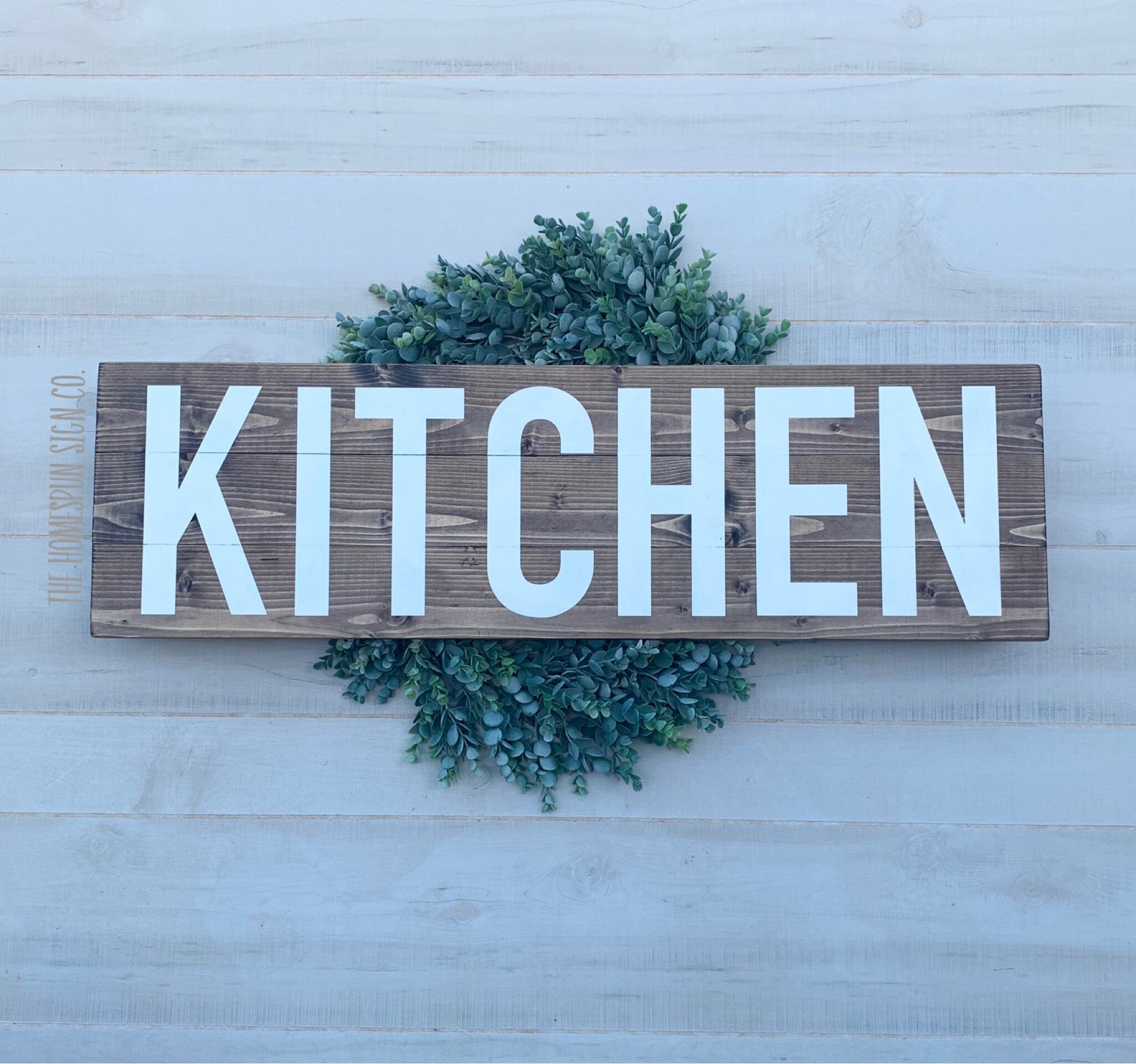 Pallet Style Wooden Kitchen Sign Farmhouse Decor Rustic | Etsy