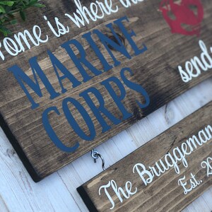 USMC Home is Where the Marine Corps Sends Us Military Duty Station Sign ...