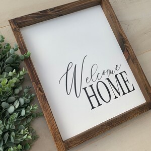 Welcome Home Sign 12x15 Farmhouse Style Sign Perfect Housewarming ...