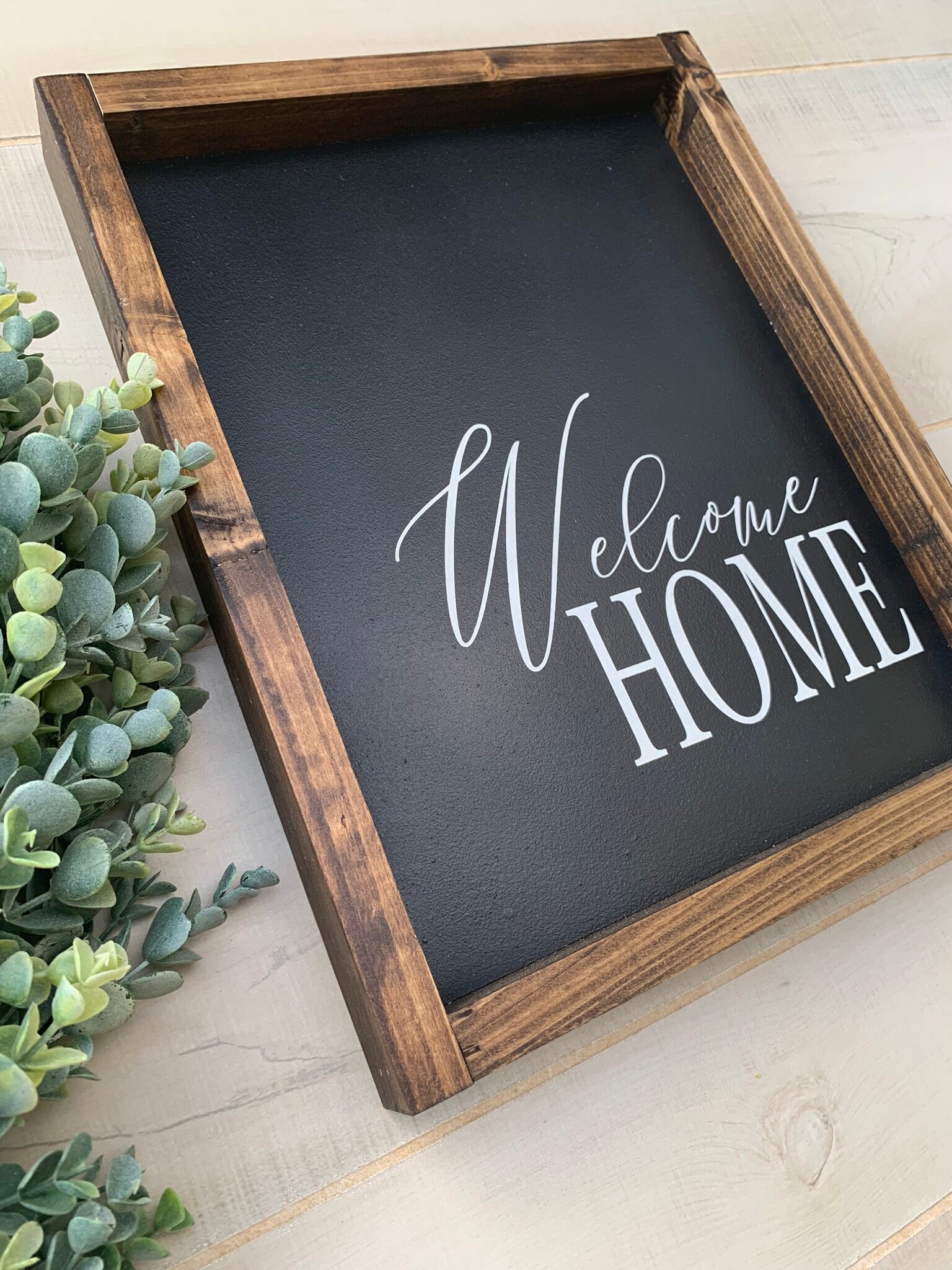 Welcome Home Sign 12x15 Farmhouse Style Sign | Etsy
