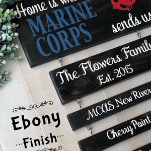 USMC Home is Where the Marine Corps Sends Us Military Duty Station Sign ...