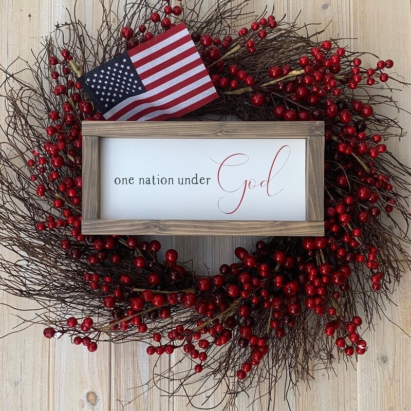 One Nation Under God Sign - Etsy
